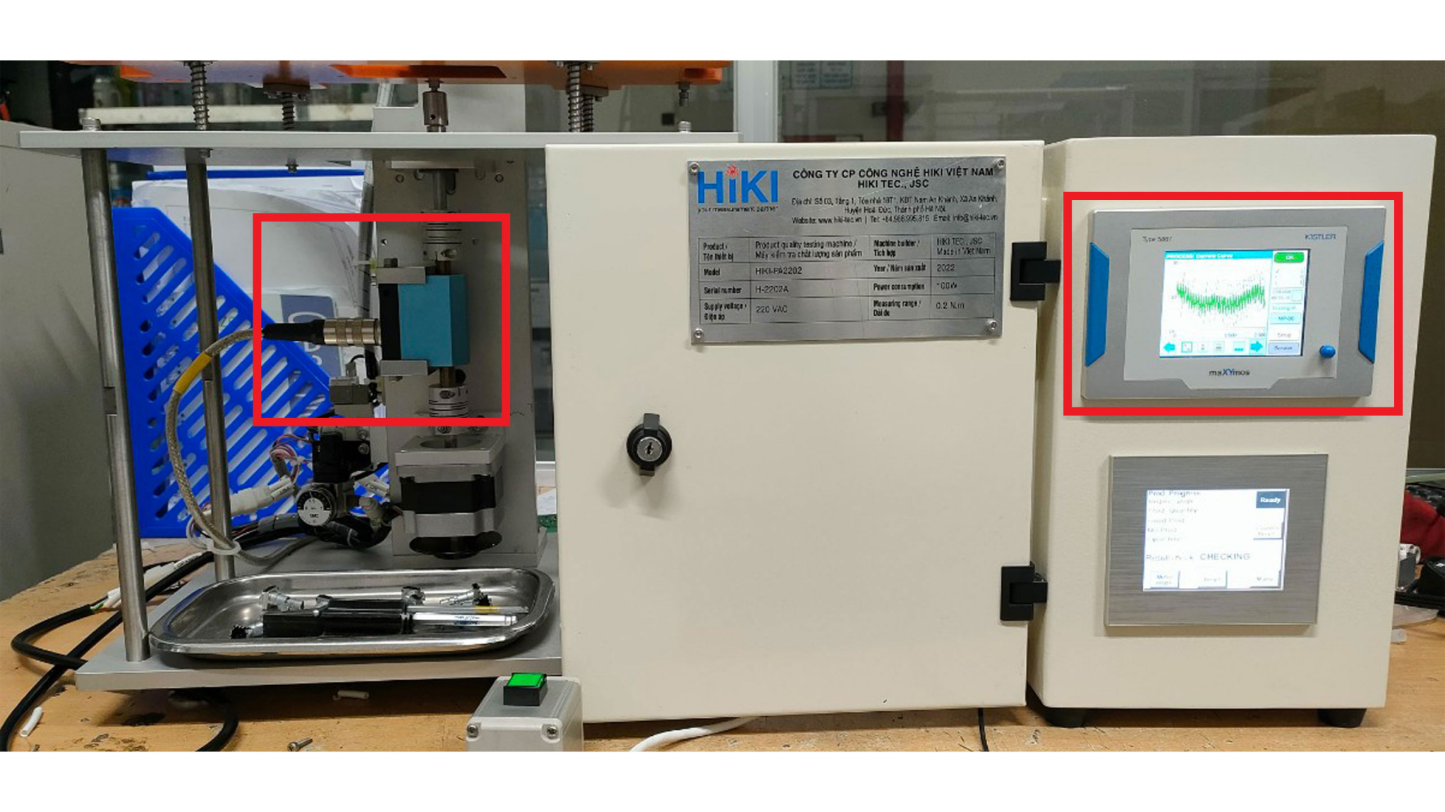 HIKI TEC., JSC delivers ” Product quality testing machine” to customer.